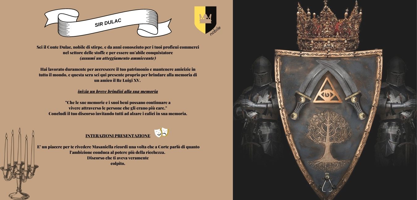 Mistero al Castello del Re - CENE CON DELITTO fai da te